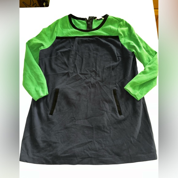 Boden | Dresses | Boden Tunic Dress Blue Black Green Color Block ...